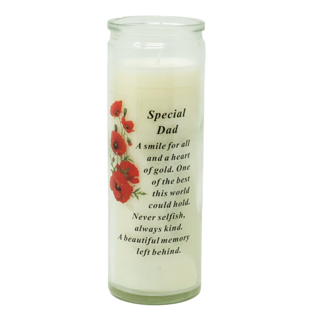 Special Dad Memorial Candle – Angraves Memorials